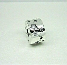 Pandora 790010C01 Clip-Charm Damen Sterne & Galaxis Zirkonia Sterling ...