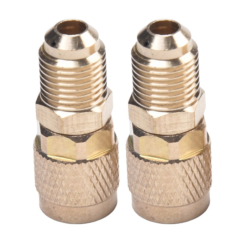 Brass R410a Adapter 516 SAE Female 14 SAE Male Flare 516 SAE Male 14 ...