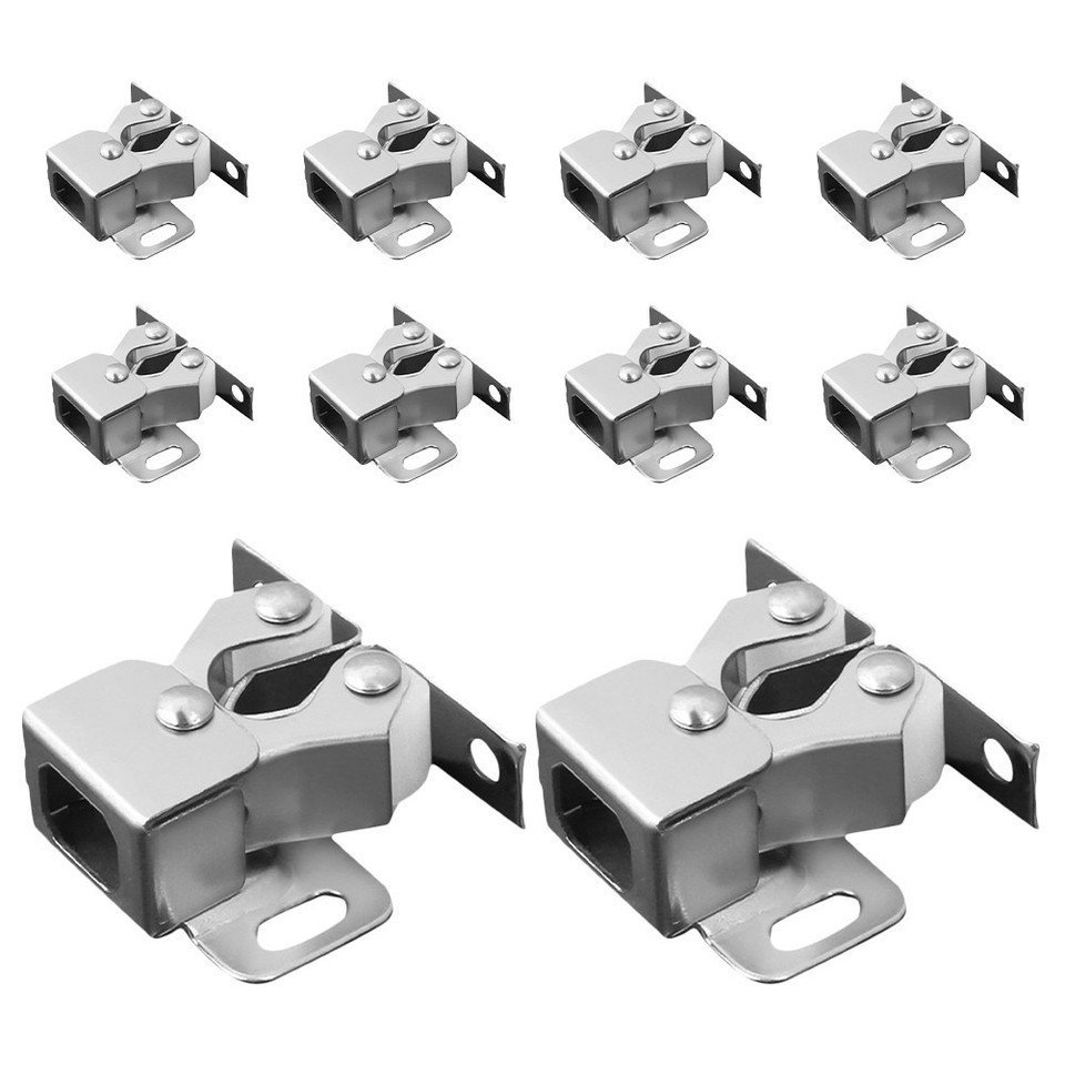10 Pcs Double Roller Catch Furniture Ball Latches Cabinet Door and ...