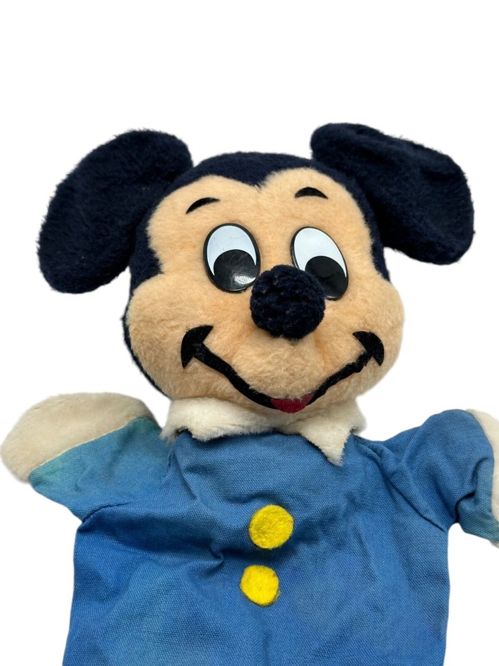 Vintage Mickey Mouse Hand Puppet Adorable Plush Toy For Kids ...