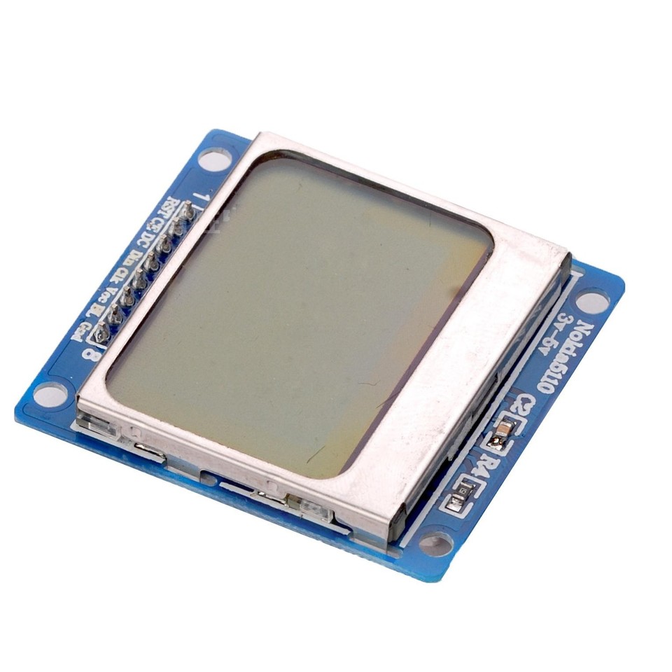 84x48 Nokia LCD Module Blue Backlight Adapter PCB Nokia 5110 LCD For ...