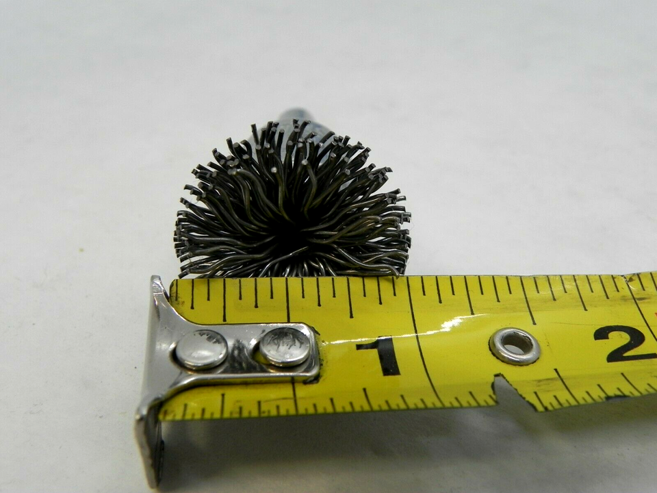 (2) PC 1" Circular Flared Crimped Wire End Brush Anderson 1/4" Shank ...