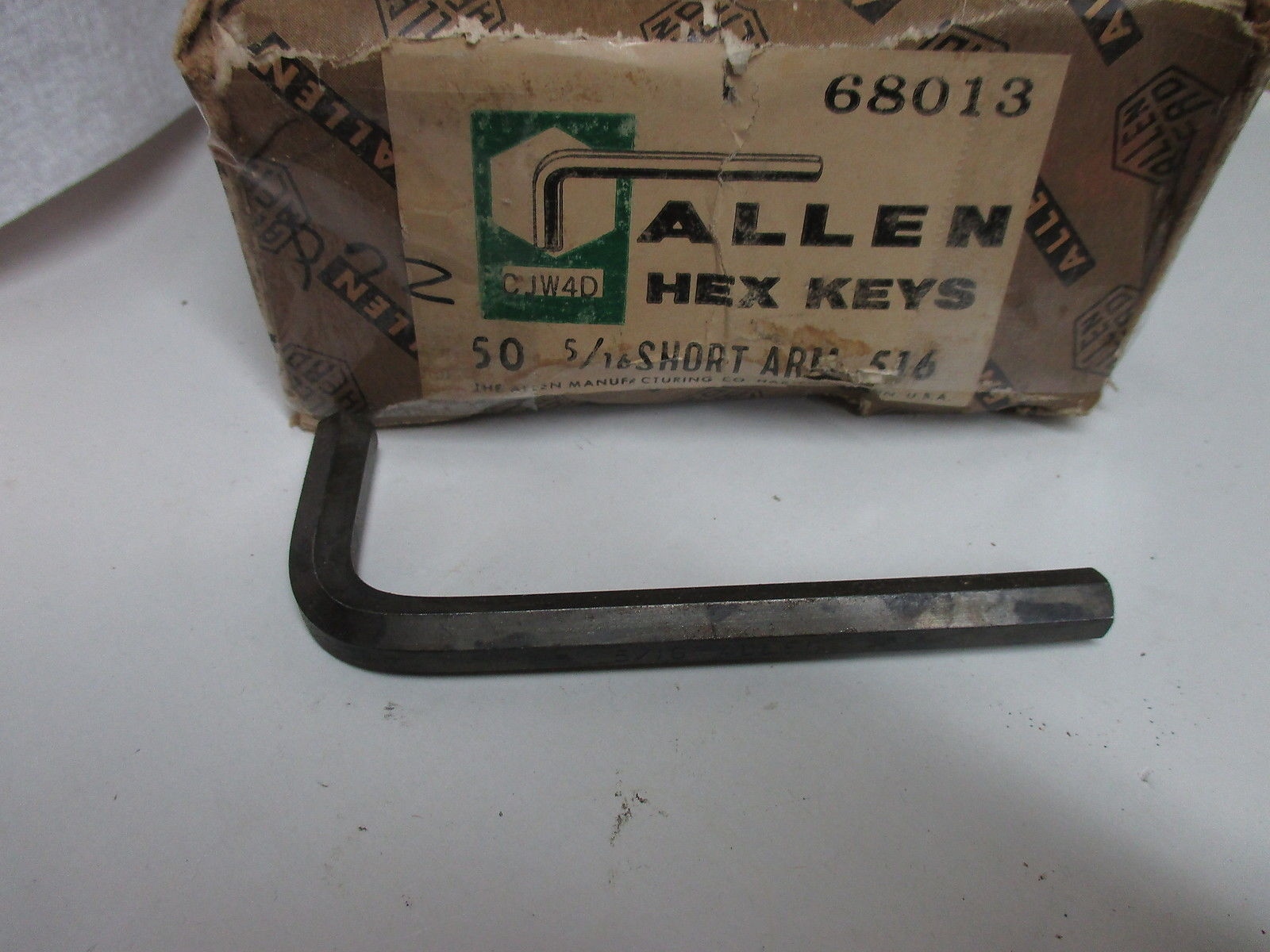 5/16" SHORT ARM HEX KEYS 15 PCS ALLEN 68013 (LL2473) | eBay
