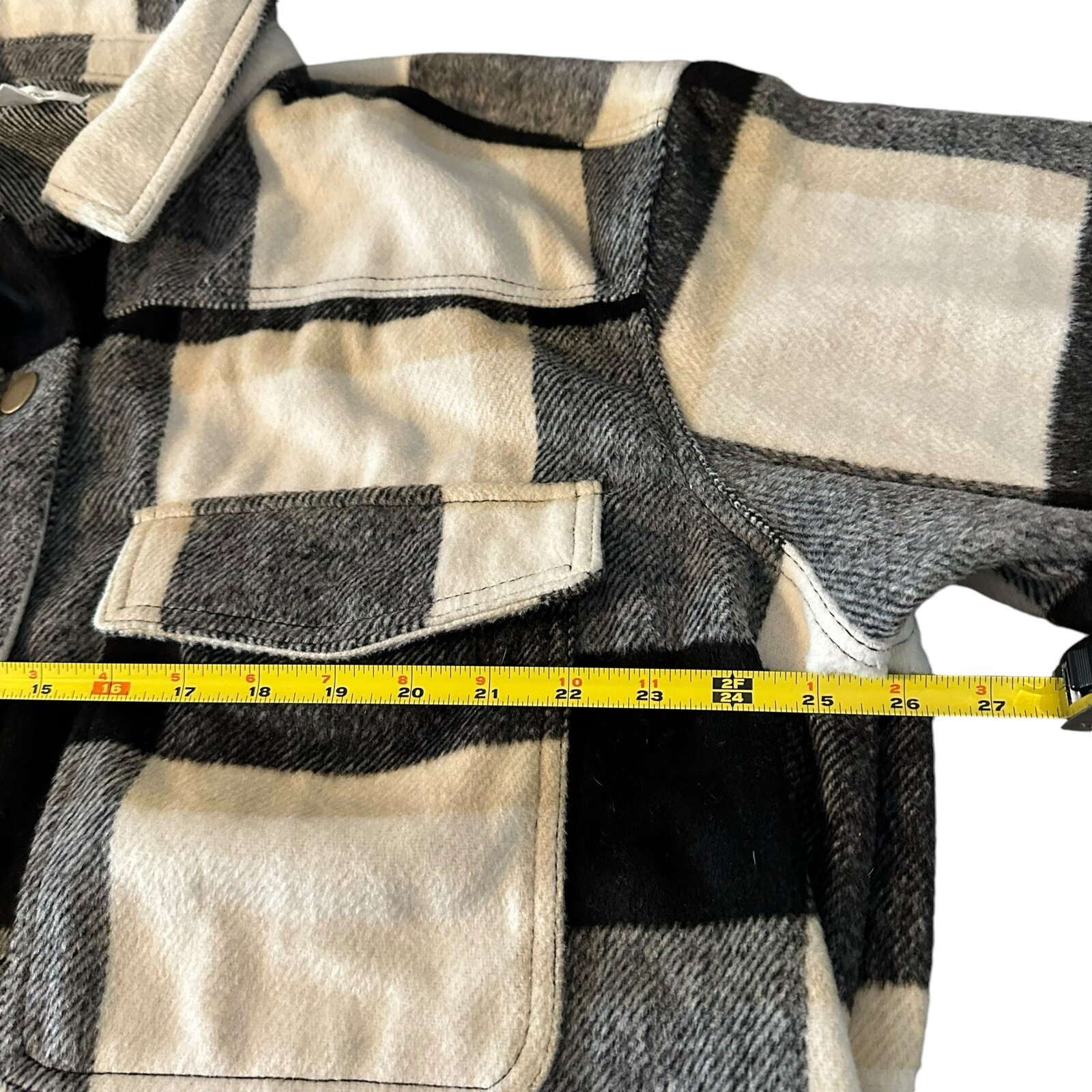 Maurice’s Black White Buffalo Plaid Shacket Women’s Sz 2X NWT Fall ...