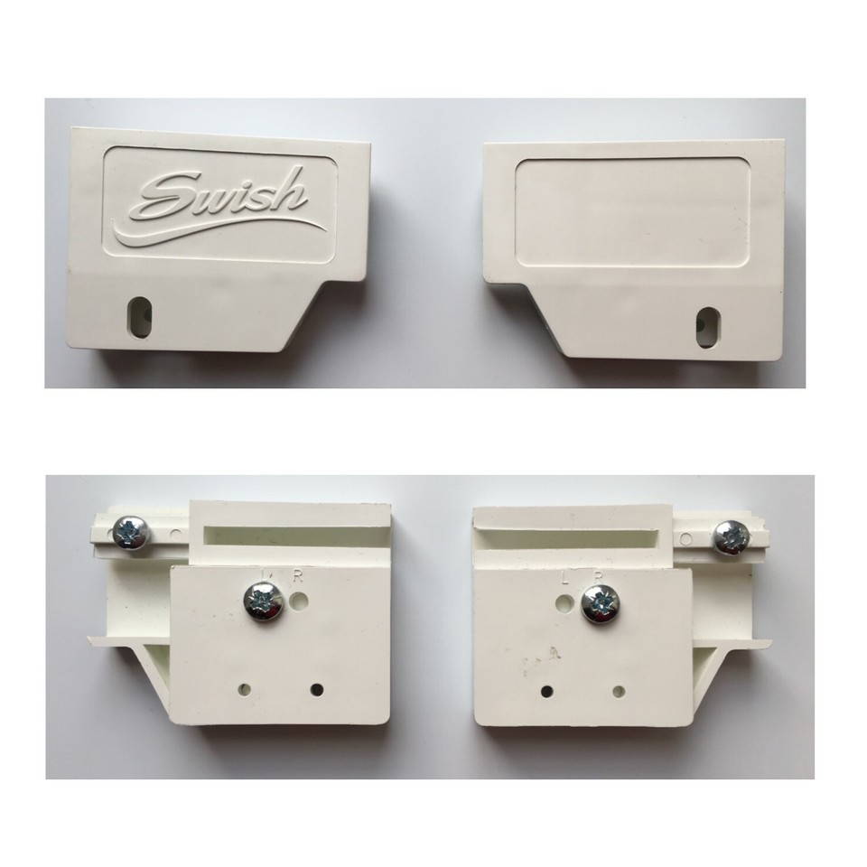 Swish ® SUPERLUXE PVC Corded Track, Genuine Brackets, Gliders, White ...