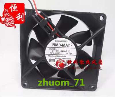 1PC NMB 3110RL-04W-B20 12V 0.13A 8CM 8025 Silent dual ball case fan | eBay