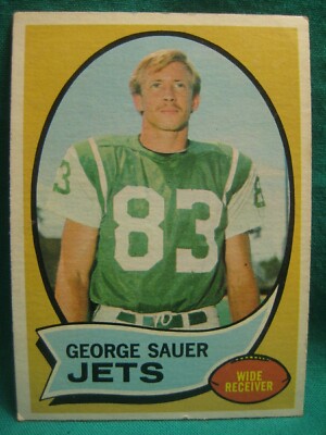 1970 Topps #176-George Sauer-New York Jets | eBay