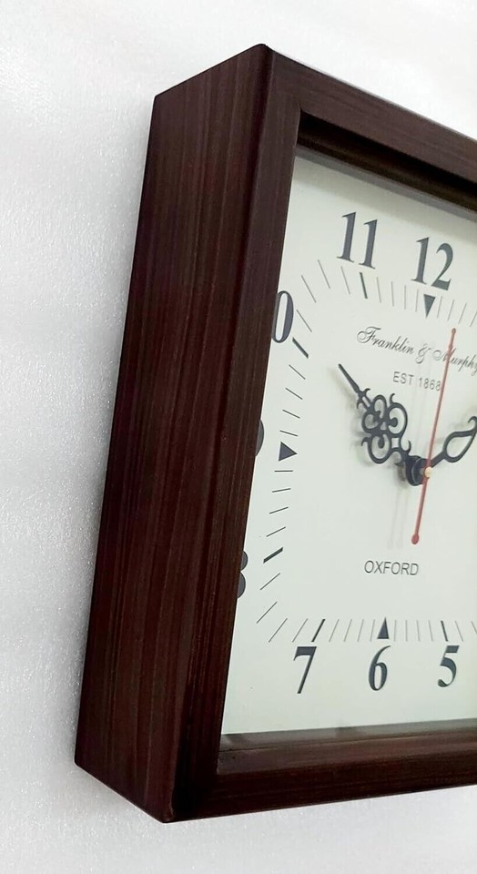 Handmade Brown and Black Antique 12 inch Square Vintage Wooden Dial ...