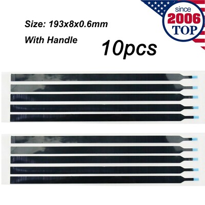 10pcs Black Pull Tabs Stretch Release Adhesive Strips for LCD Screen ...