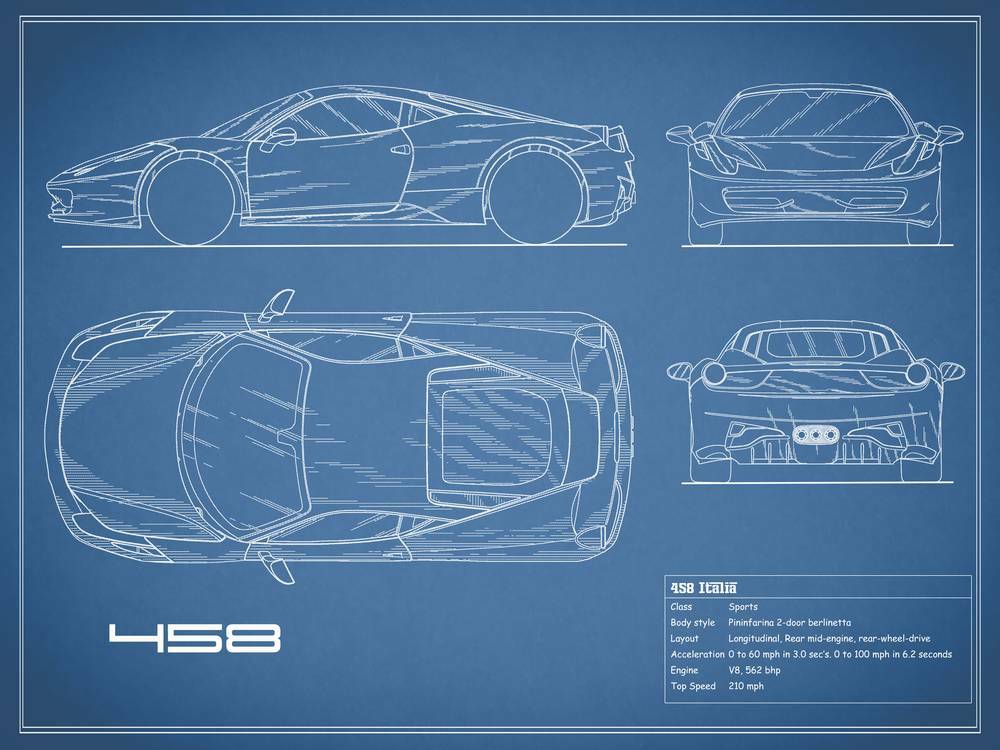 Ferrari Blueprint