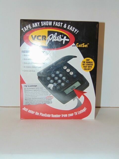 Vintage 1993 Tape Any Show Fast & Easy VCR Plus Callset Instant ...