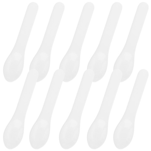 10 Pcs Plastic Serving Spoon Small Spatula for Makeup Face Cream | eBay ...