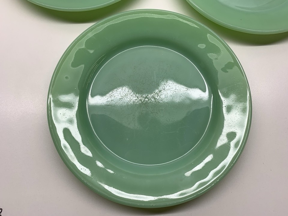 Vintage Fire King Jadeite Dinner Plates 9” Set Of 3 | eBay
