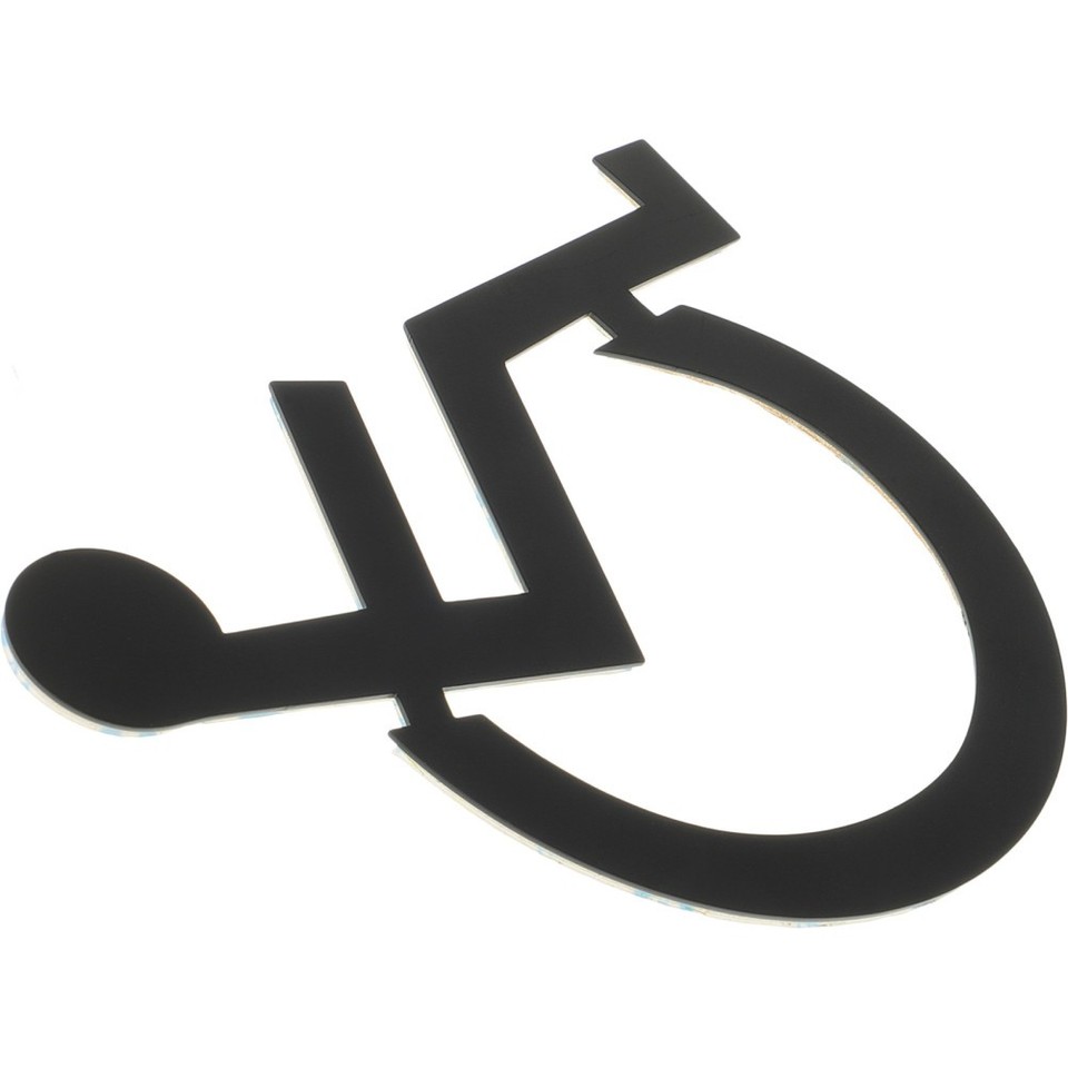 Wheelchair Bathroom Sign: Handicap Restroom Indication For Office And ...