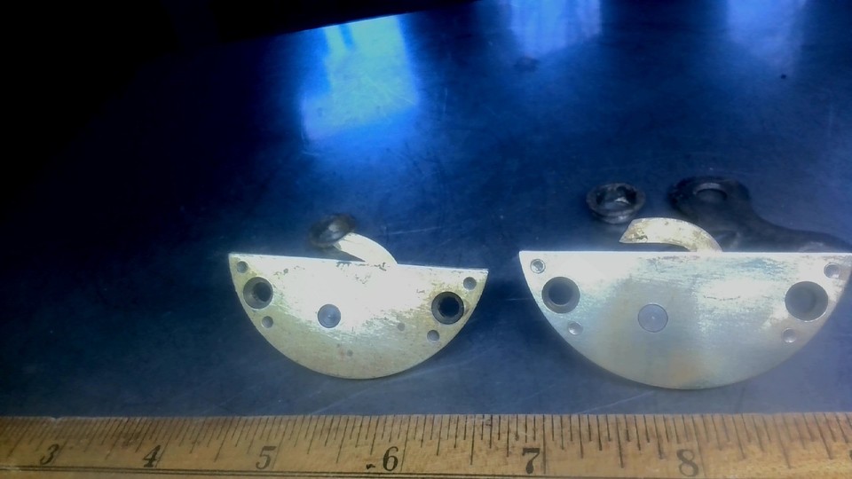 1890 Self Winding Clock Co NY wood case CATCH pair solid brass steel ...