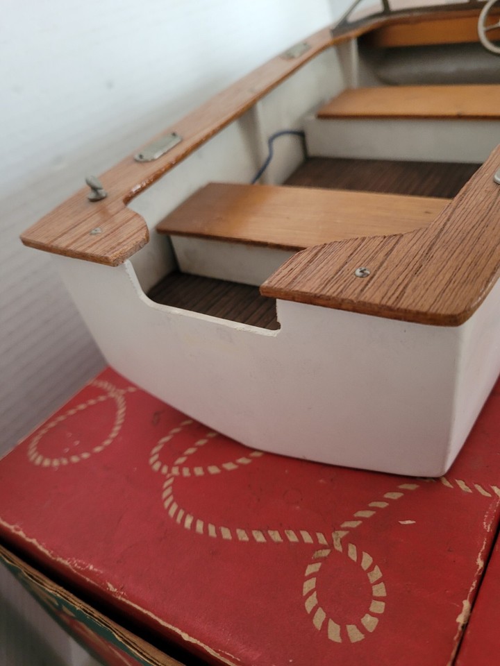 Vintage Fleet Line Dolphin Speed Boat W/ BOX Chris Craft Toy Model K&0 ...