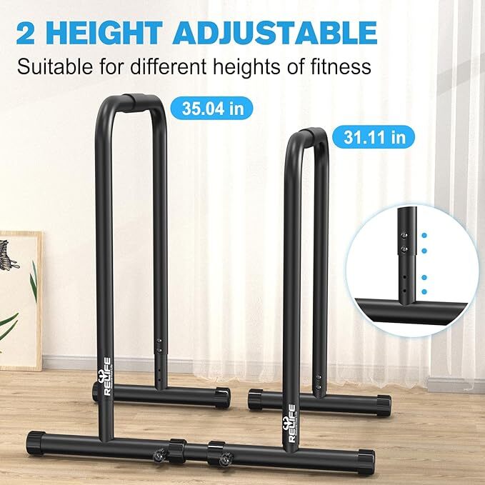 Dip Station Functional Heavy Duty Dip Stand Fitness Pull Up Stand Dip ...