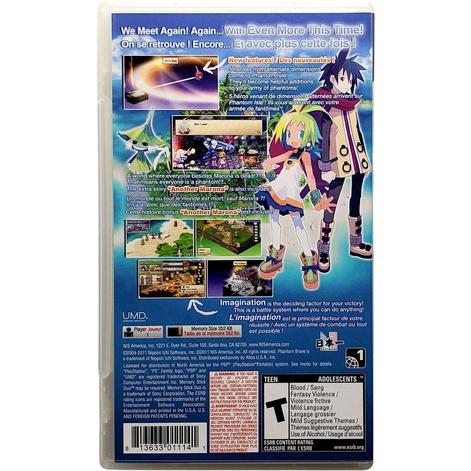 Phantom Brave The Hermuda Triangle - Sony Playstation Portable PSP ...