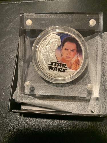 2016 $2 Niue 1 oz .999 Proof Silver Coin - Star Wars Rey Black Box ...