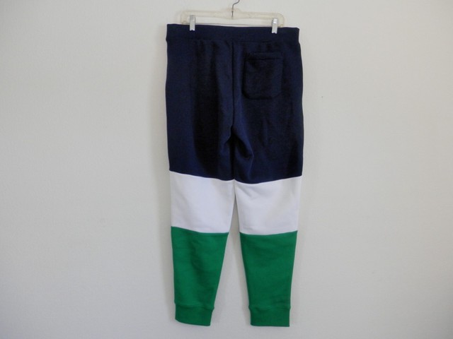 Ralph Lauren Polo COLOR BLOCK Graphic Logo Fleece Jogger Sweat Pant Men ...