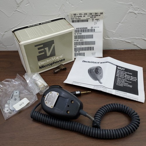 EV ELECTRO-VOICE 602T DYNAMIC HANDHELD AIRCRAFT MICROPHONE AVIATION ...