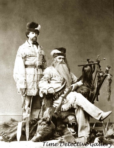 Mountain Man Seth Kinman and His Son Carlin - 1876 - Historic Photo ...