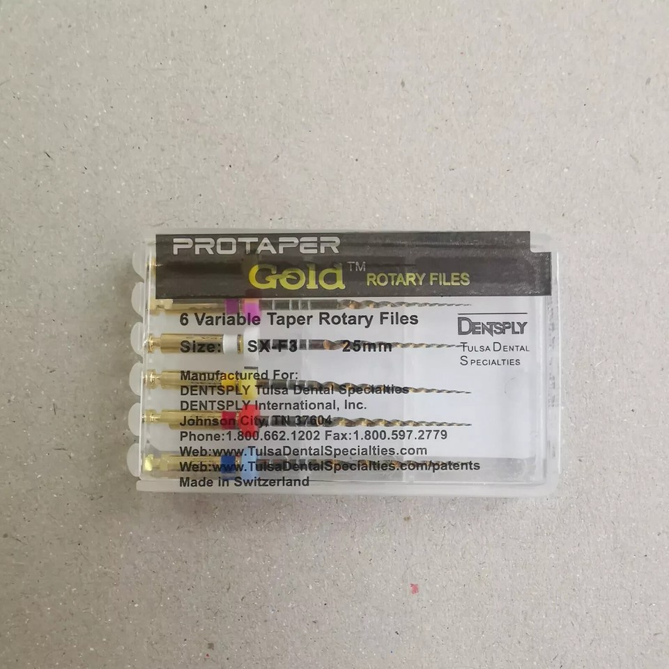 Protaper Gold Rotary Files 25mm SX-F3 Dentsply Tulsa Assorted Endodontics Endo | eBay