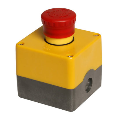 Not-Aus / Not-Halt Taster in Gehäuse mit 1 Öffner-Element, Nr. 8506. ...