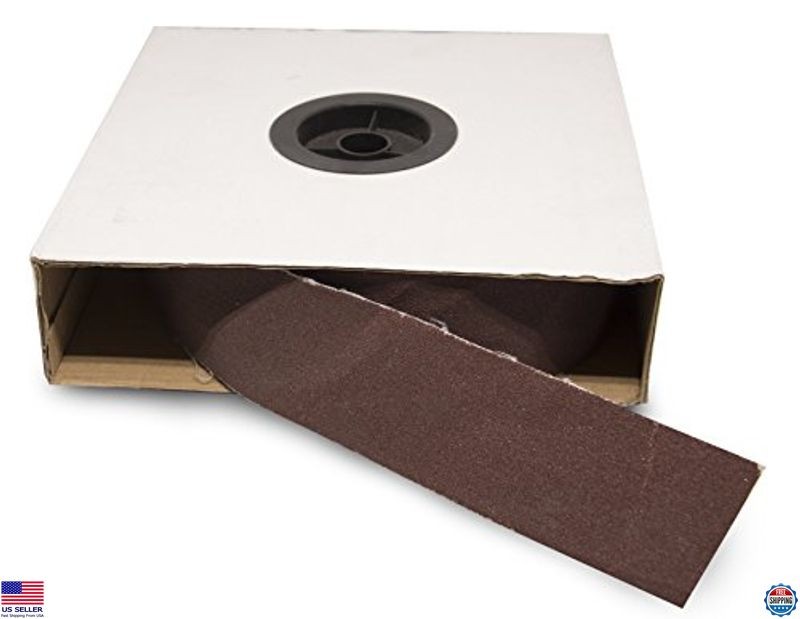 2" x 150' Emery Cloth Sandpaper Roll, Aluminum Oxide, 100 Grit for Wood ...