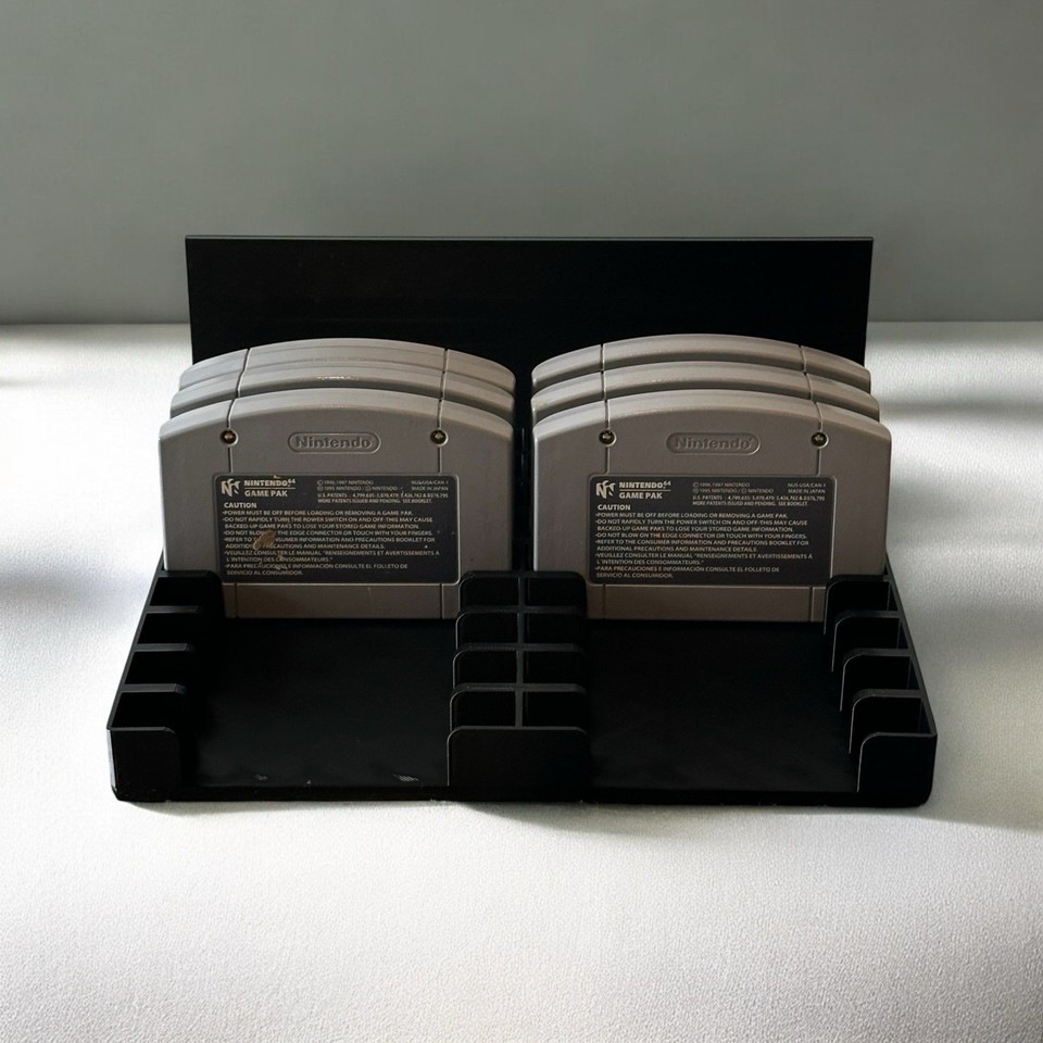 Nintendo N64 Game Storage Case 18 Cartridge Holder Case Box Drawer 3D ...