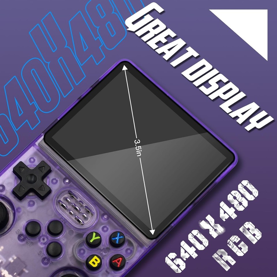 R36S Retro Handheld Video Game Console - 128GB 21000+Games-3.5-inch ...