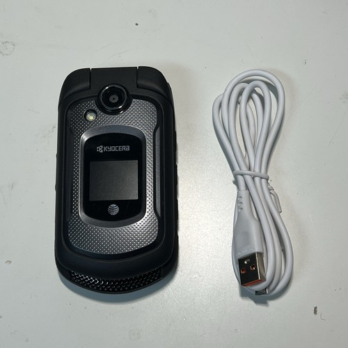 Kyocera DuraXE E4710 AT&T UNLOCKED GSM Rugged Cell Flip Phone Grey ...