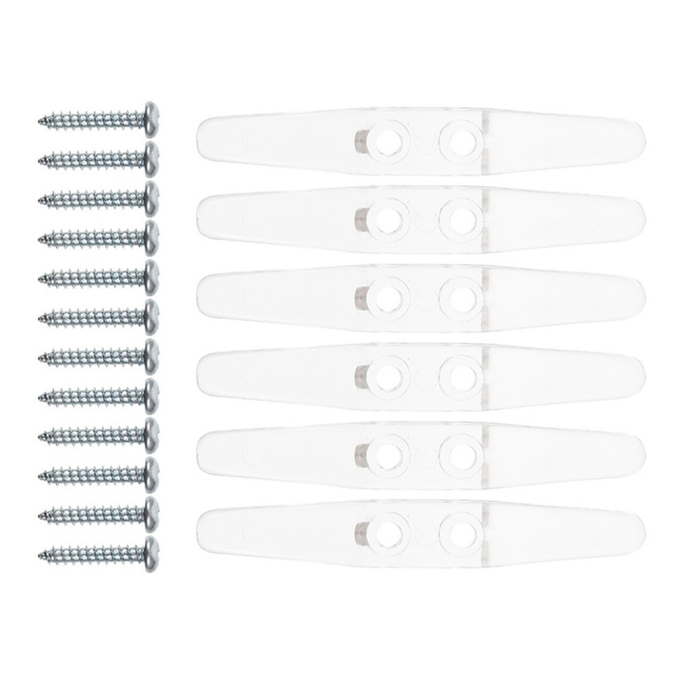 6pcs Blind Cord Safety Cleats Transparent Blind Rope Cleats Window Cord ...