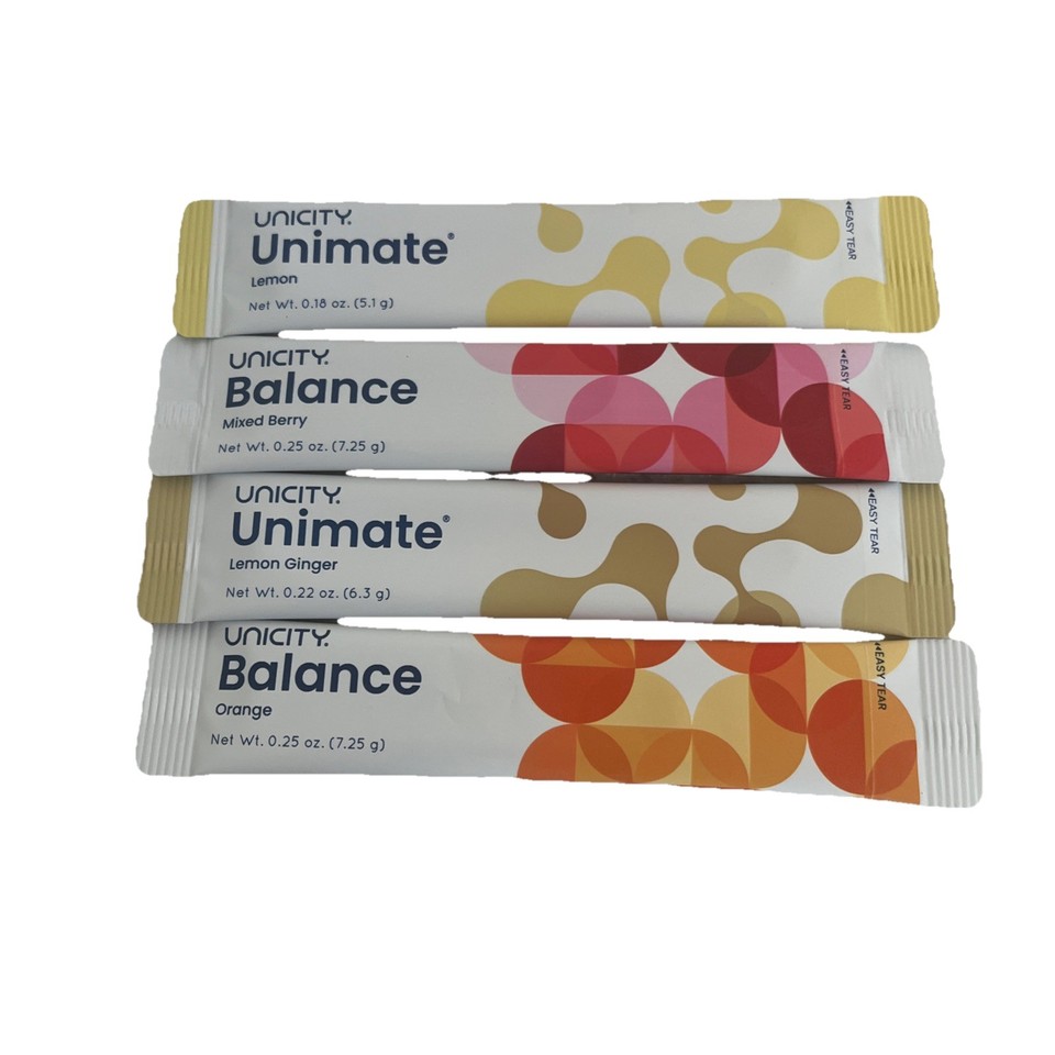 Unicity Feel Great Combo - Balance or Unimate Lemon Berry Orange 1 Pack ...