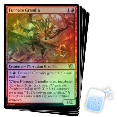 FOIL FURNACE GREMLIN X4 March Of The Machine MOM Magic MTG MINT CARD | eBay