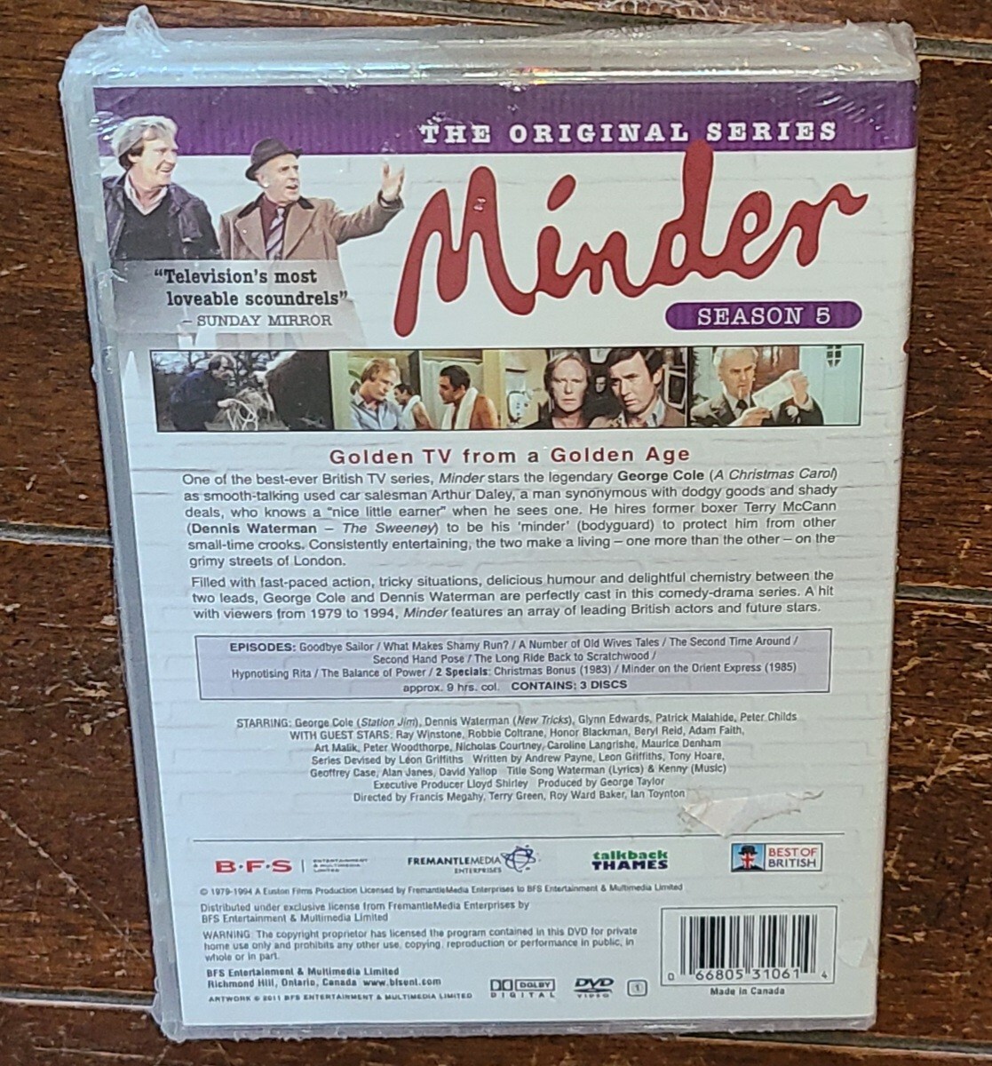 Minder: Season 5 (DVD, 2011, 3-Disc Set) for sale online | eBay