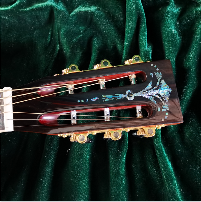 Top Quality 00045 Acoustic Guitar Full Koa Abalone Inlay Guitar | eBay