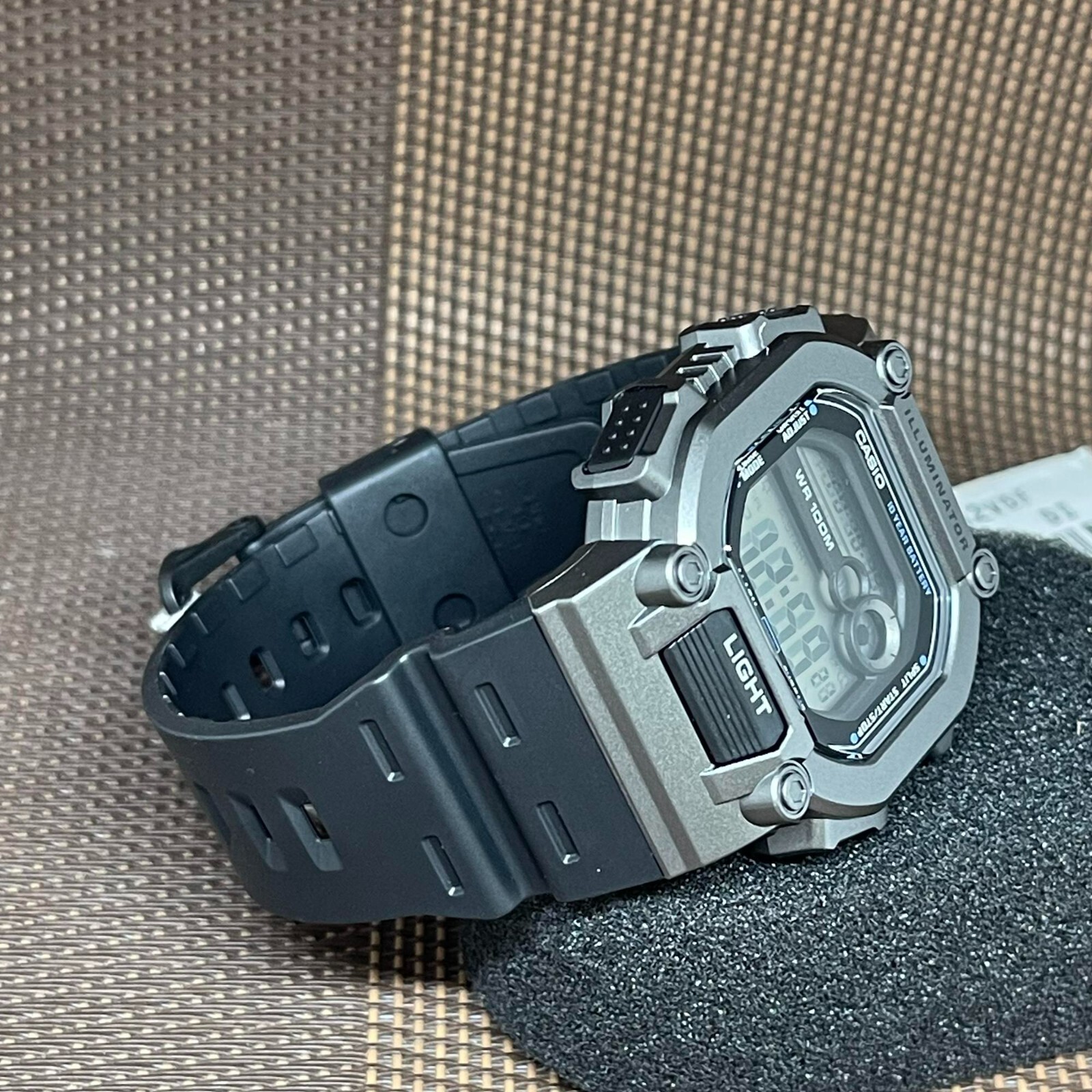 Casio W-737H-1A2 Illuminator Black Resin Digital Dual Time Sporty Men's ...