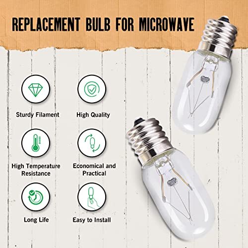 8206232A Microwave Light Bulb, T8 Microwave Exterior Light Bulb 25Watt ...