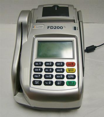Credit Card Terminals, Readers - Telecheck Credit Card Check Terminal
