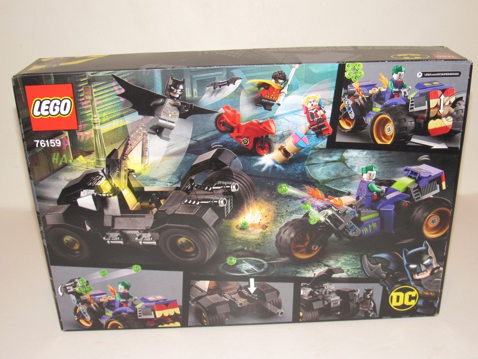 LEGO 76159 Batman Joker's Trike Chase Set NIB 440 Pc Harley Quinn Robin ...