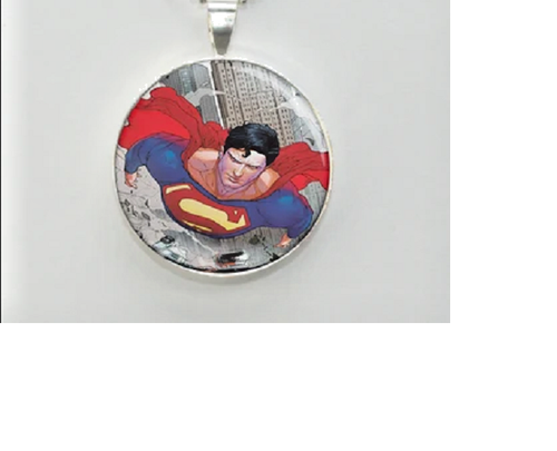 One-Of-A-Kind SUPERMAN HERO Charm DIAMOND Cut 925 Sterling Silver 20 ...