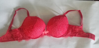 Victoria Secret Red Push up Bra 32 DD | eBay