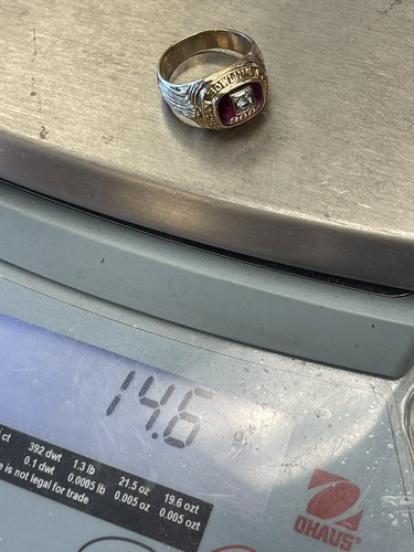 10K Gold & Diamond American Bowling Congress 300 Game Ring..Tj835 | eBay