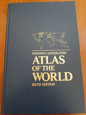 National Geographic ATLAS OF THE WORLD 6th Edition 18x12" large size ...