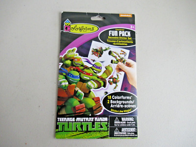 New TEENAGE MUTANT NINJA TURTLES Colorforms Fun Pack Retro Toys TMNT ...