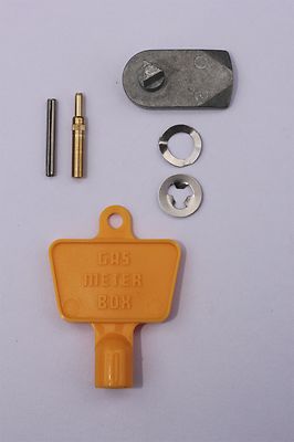 FULL GAS / ELECTRIC METER BOX REPAIR KIT (Metal) LATCH LOCK, HINGE Plus ...