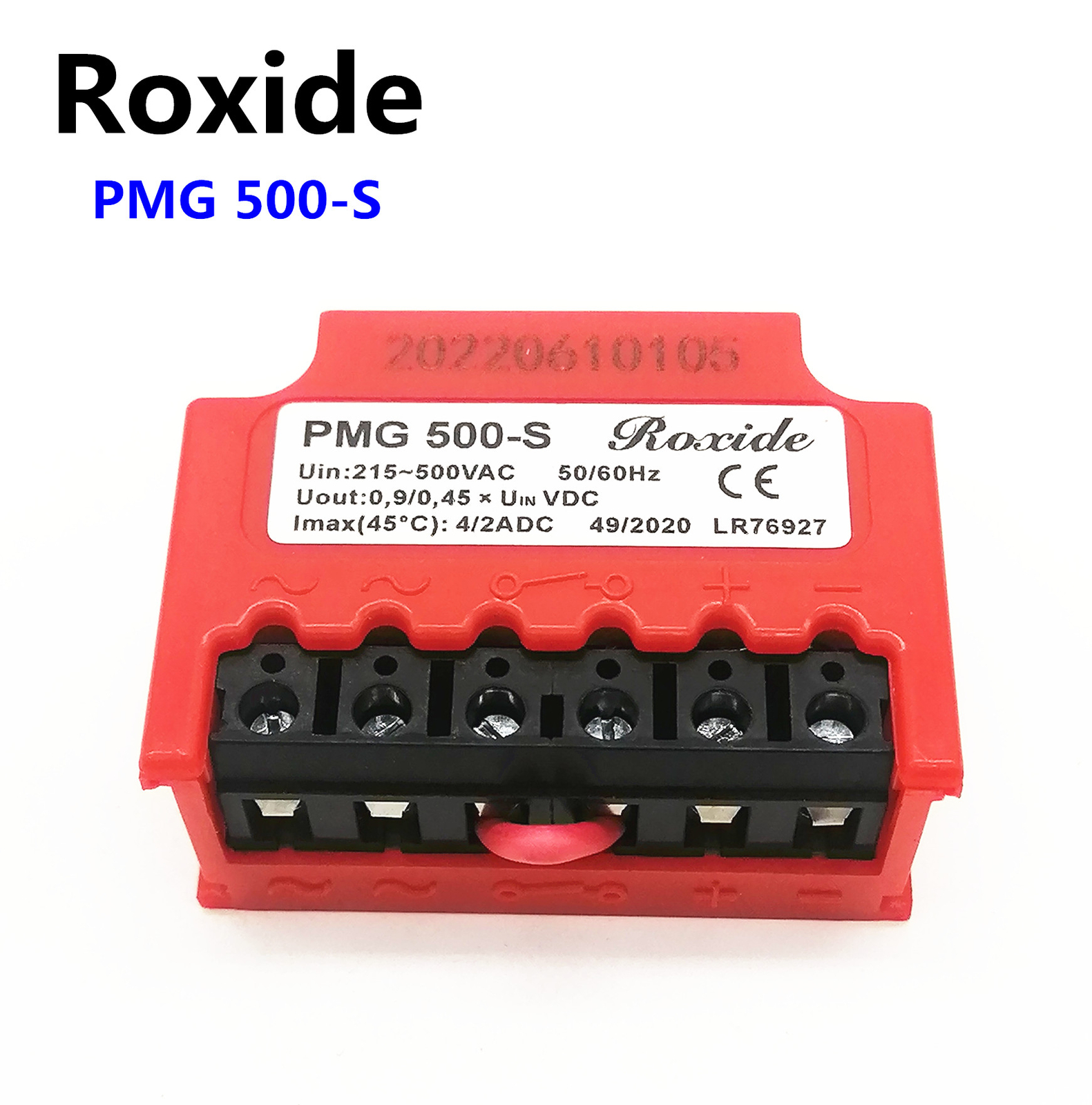 Roxide PMG 500-S Excitation Motor Brake Rectifier AC215-500V 50/60HZ ...