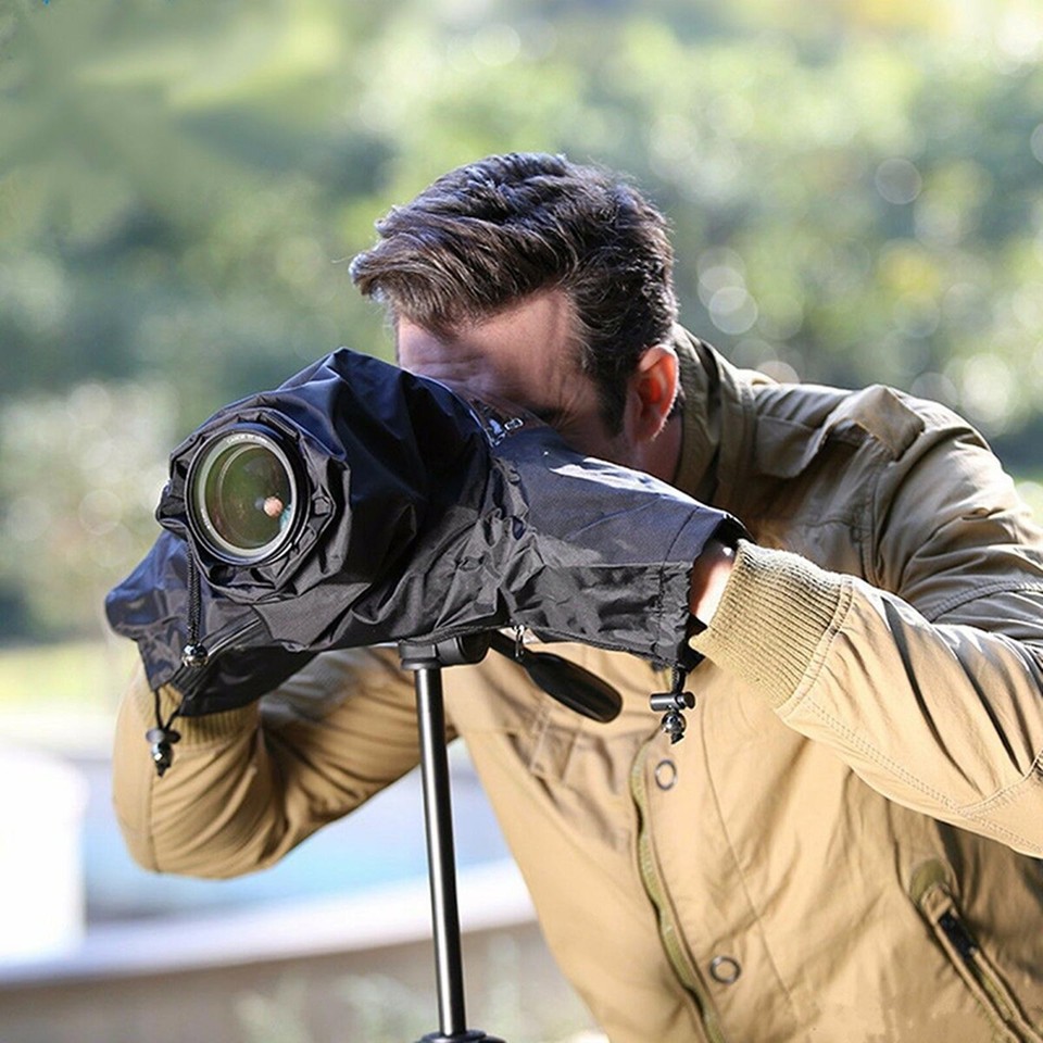 Universal Nylon DSLR Camera Waterproof Rain Cover Case Photo Sleeve ...