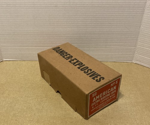 Vintage American Cyanamid Corp No 6 Blasting Caps Cardboard Box EMPTY ...